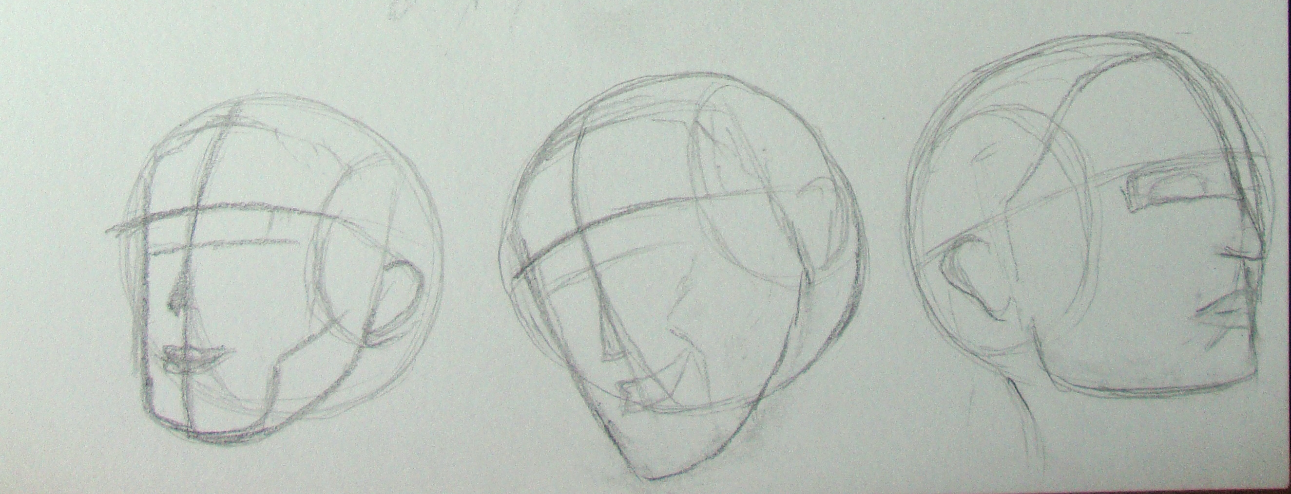 Drawing Human Heads – Watercolor Journal