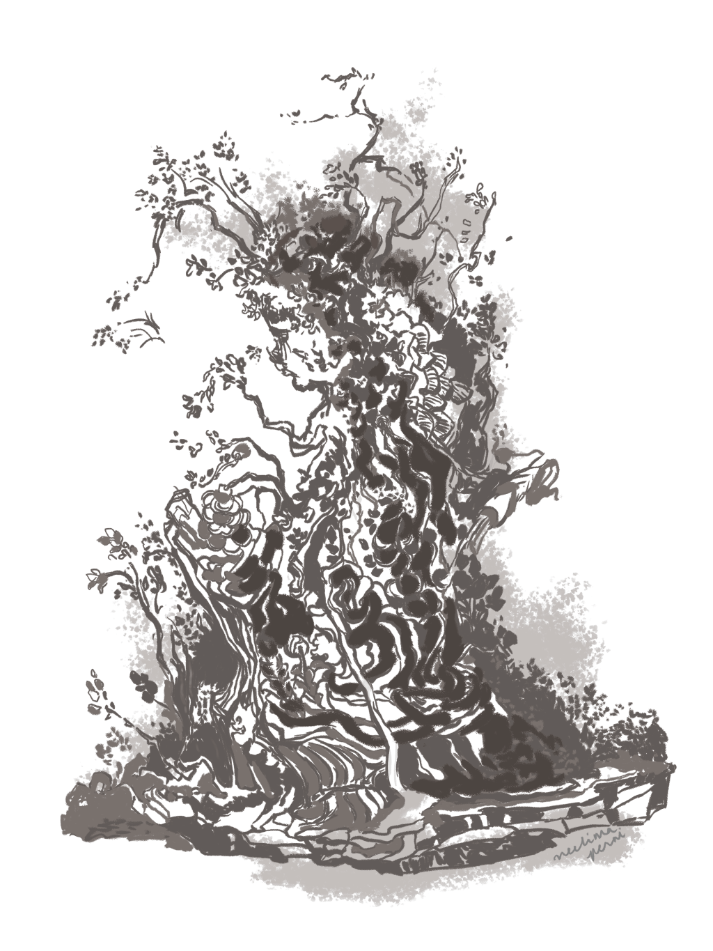 Tree spirit – Watercolor Journal