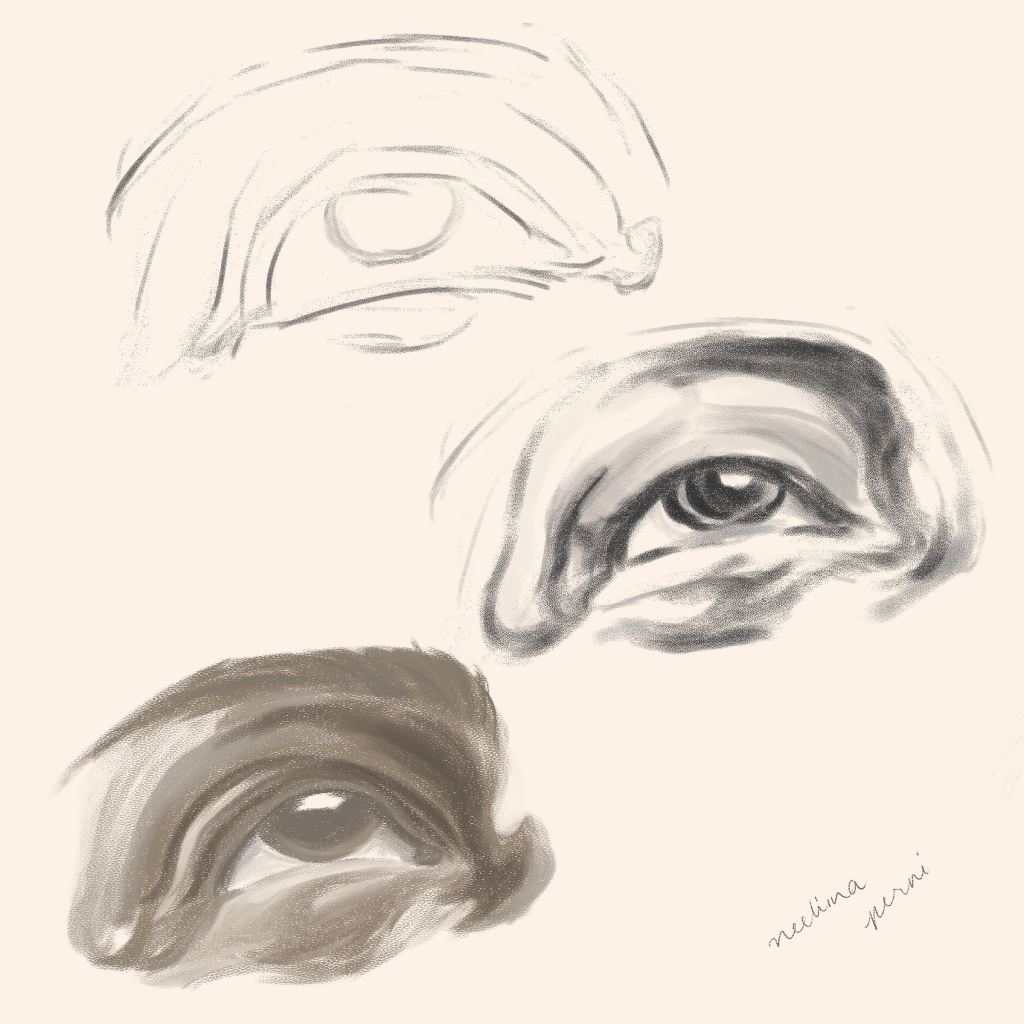 How to paint an eye in monochrome – Watercolor Journal