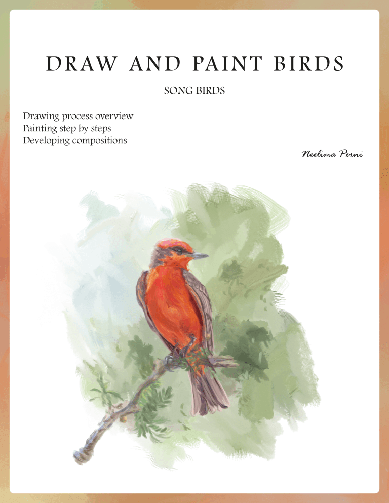 Draw and paint birds art guide – Watercolor Journal